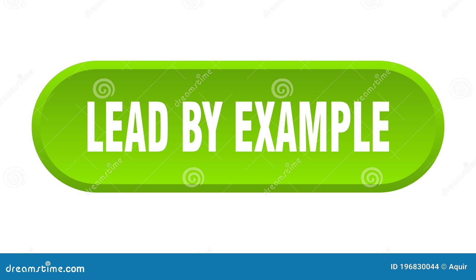 Lead by example button stock vector. Illustration of push - 196830044