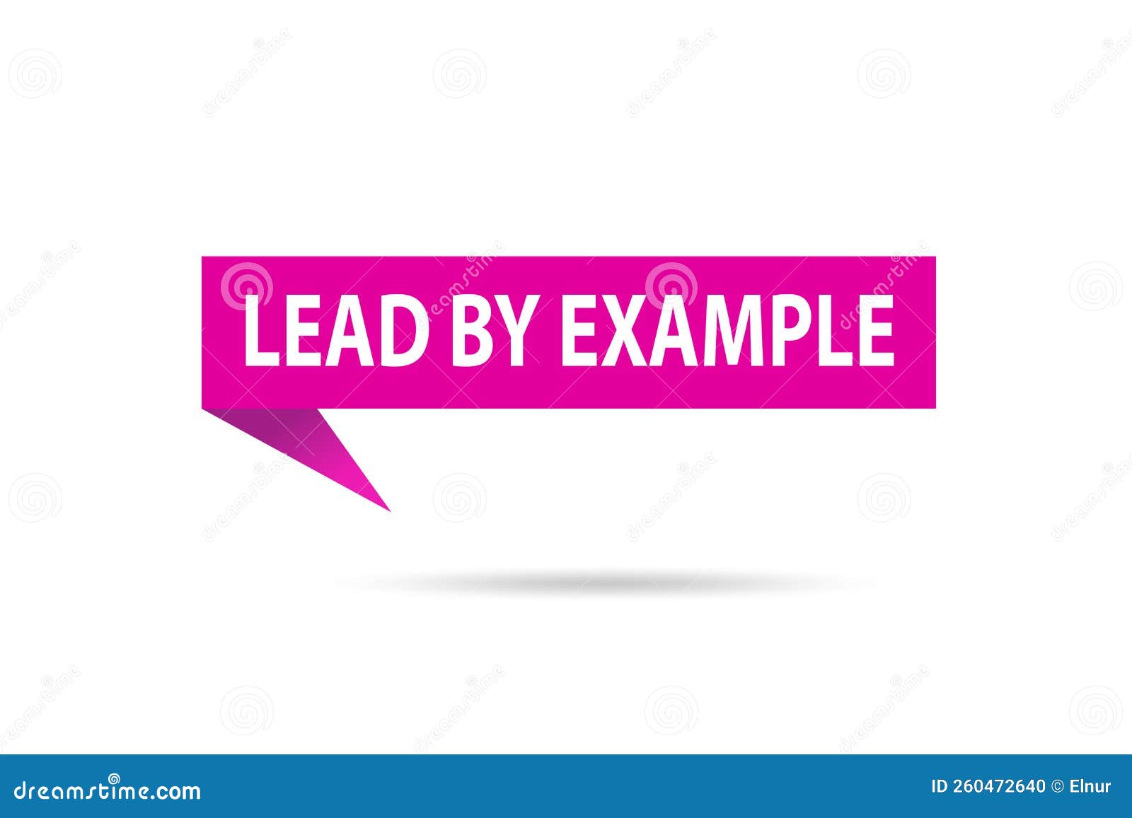 Lead by Example Concept in Motivational Concept Stock Illustration ...