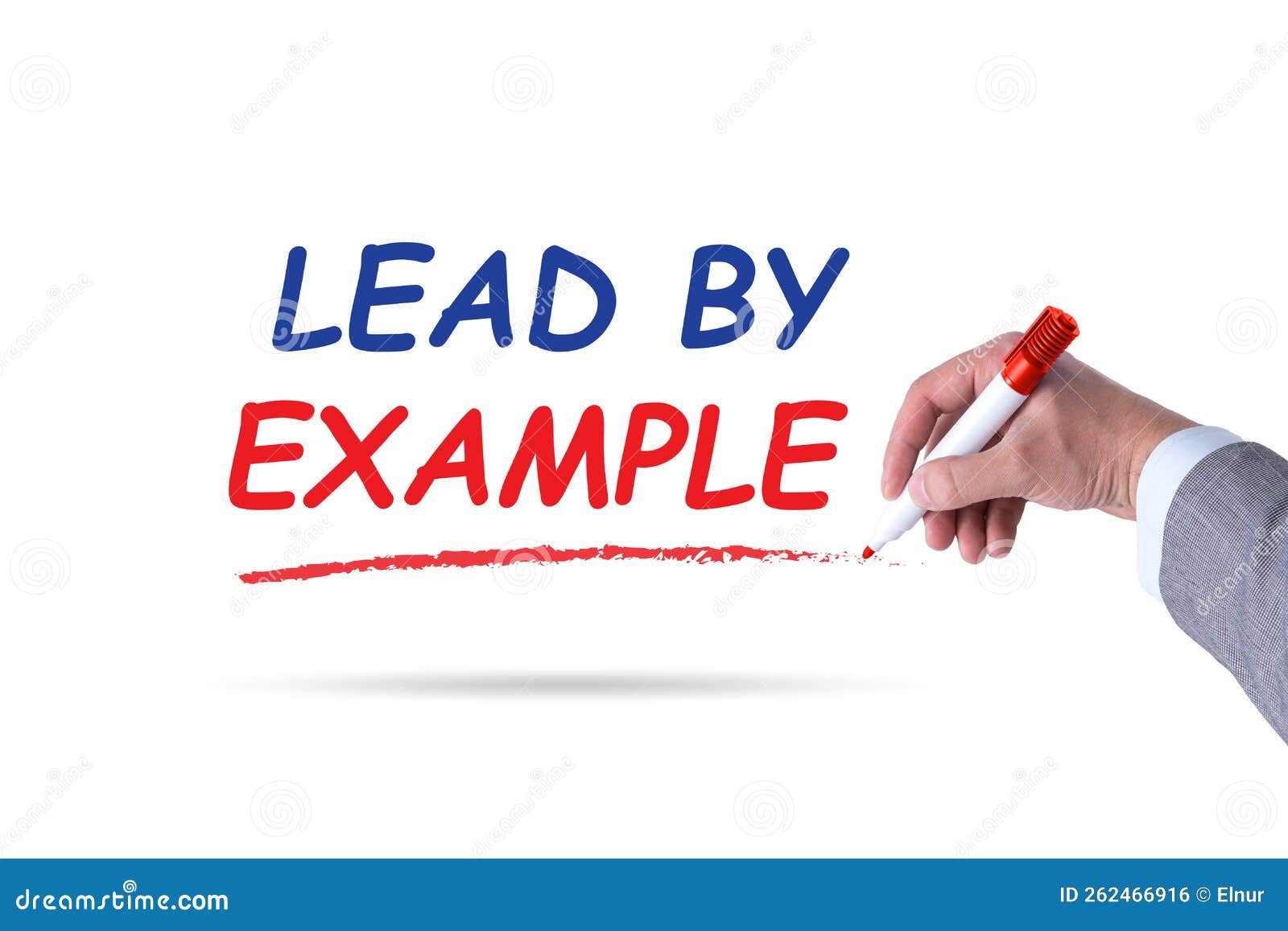 Lead by Example Concept in Motivational Concept Stock Photo - Image of ...
