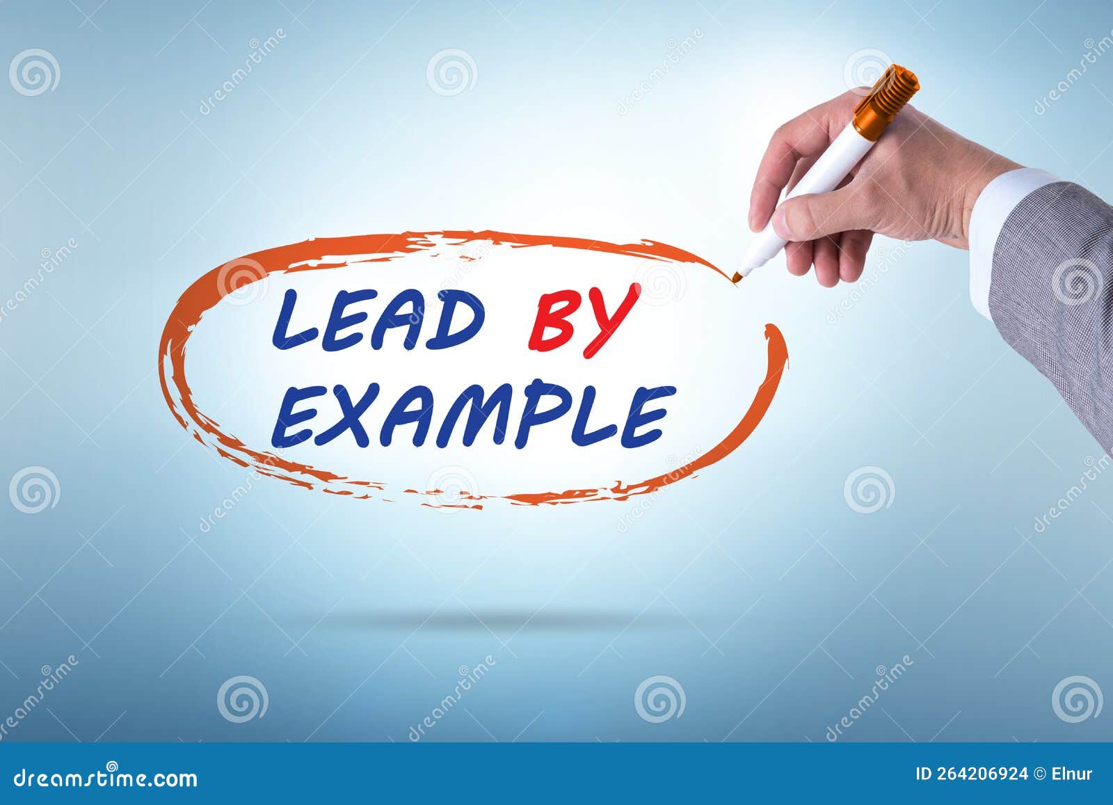 Lead by Example Concept in Motivational Concept Stock Photo - Image of ...