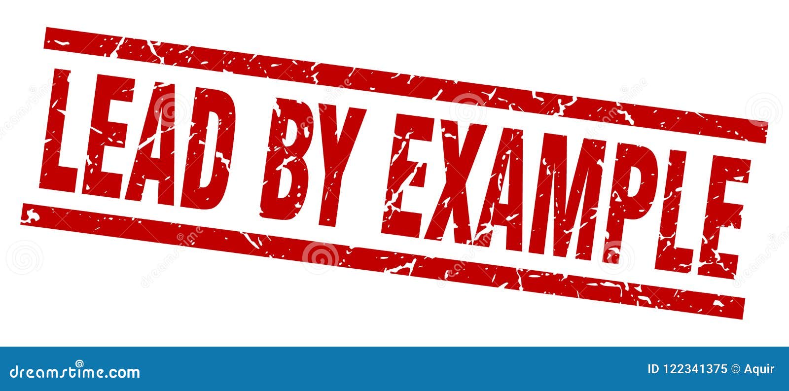 Lead by example stamp stock vector. Illustration of lead - 122341375