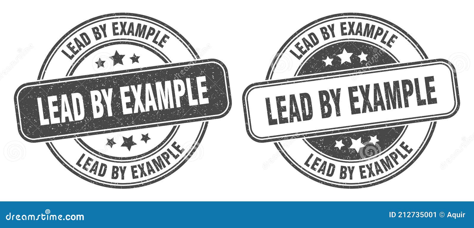 Lead by Example Stamp. Lead by Example Label. Round Grunge Sign Stock ...