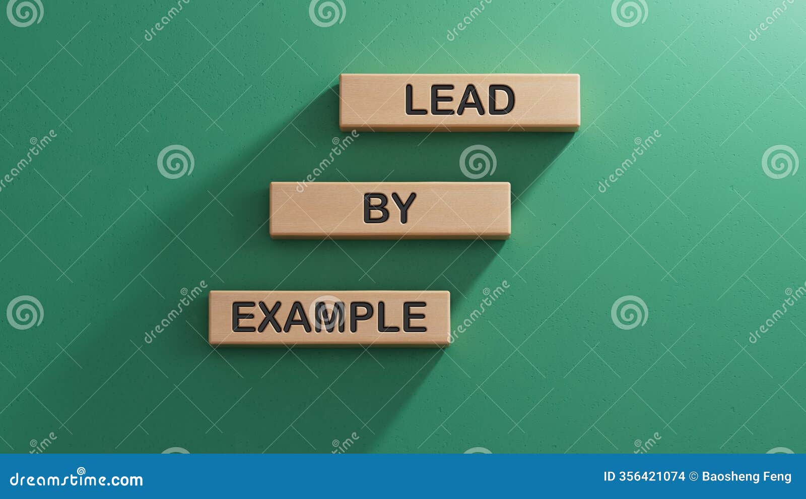 Lead by Example Symbol. Concept Word Lead by Example on Wooden Cubes ...