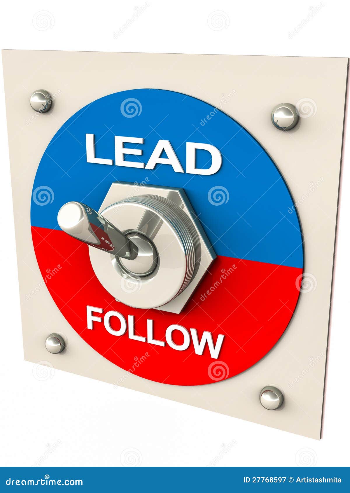 Lead or follow stock illustration. Illustration of manage - 27768597