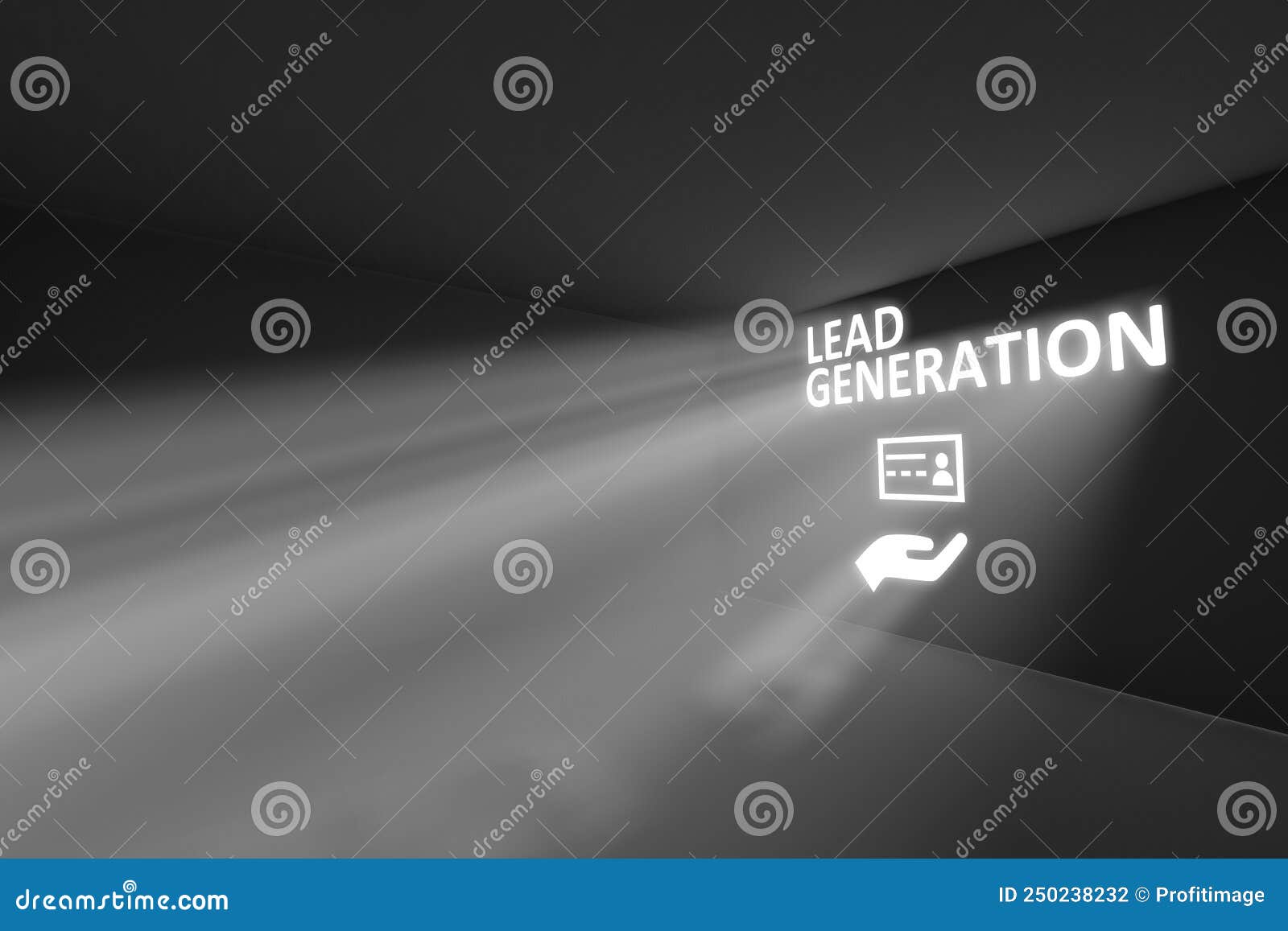 LEAD GENERATION Concept White Background 3d Stock Illustration ...