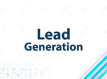 Lead Generation Modern Flat Design Blue Abstract Background Stock ...