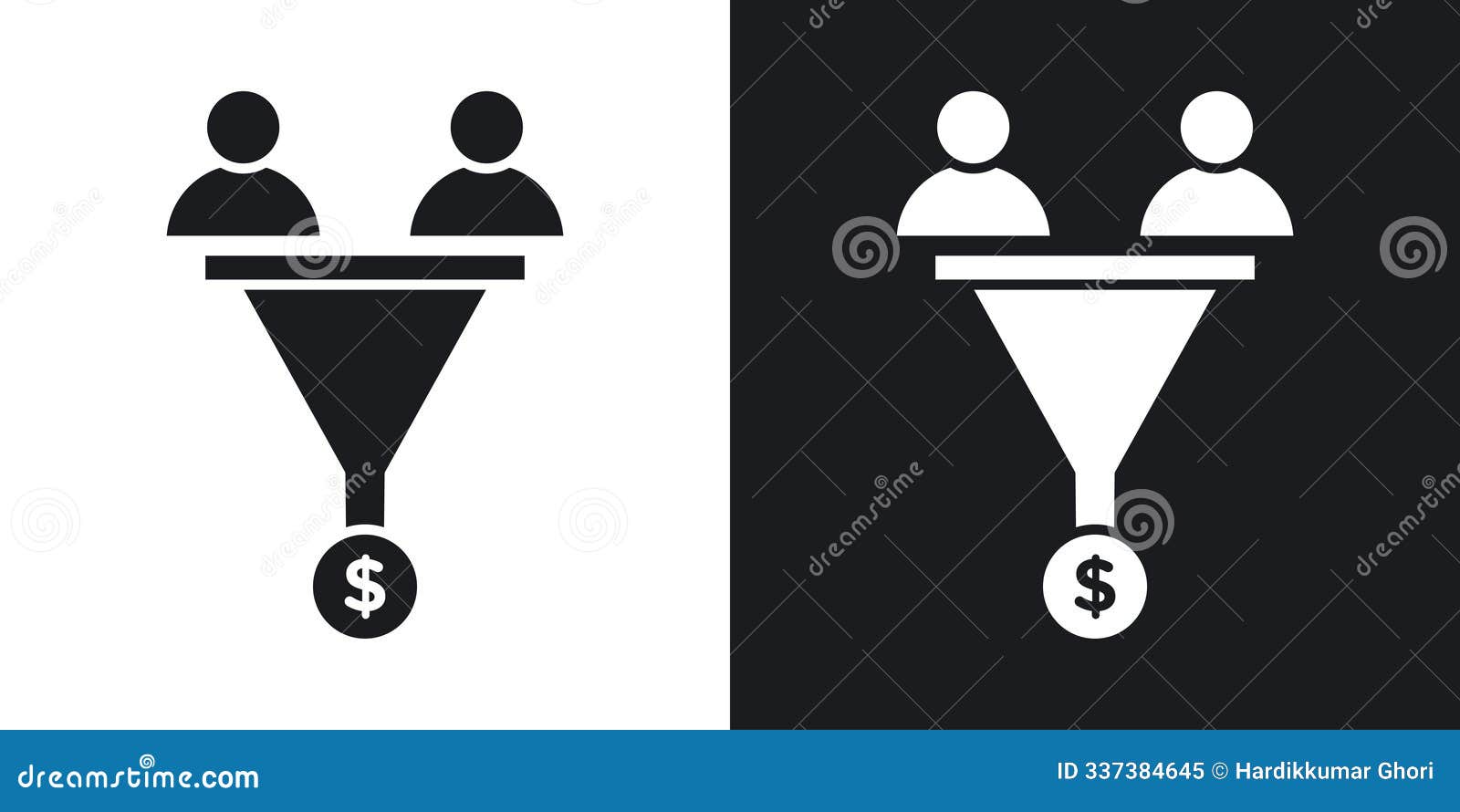 Lead Generation Thin Line Vector Icon Set Stock Vector - Illustration ...