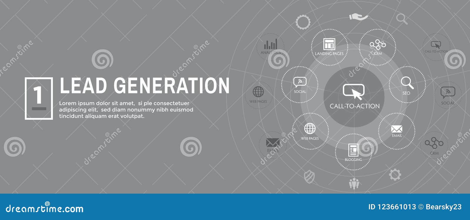 Lead Generation Web Header Banner that Attracts Leads for Target Stock ...