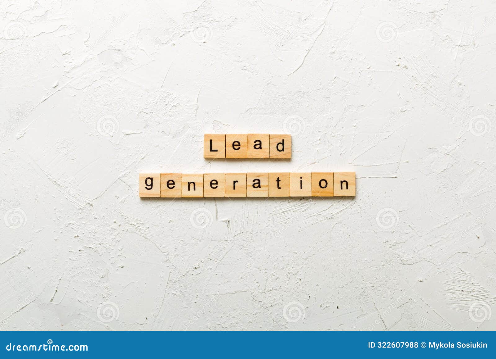 Lead Generation Word Written on Wood Block. Lead Generation Text on ...