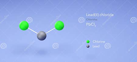 Lead(ii) Chloride Molecule, Molecular Structures, Metal Halides, 3d ...