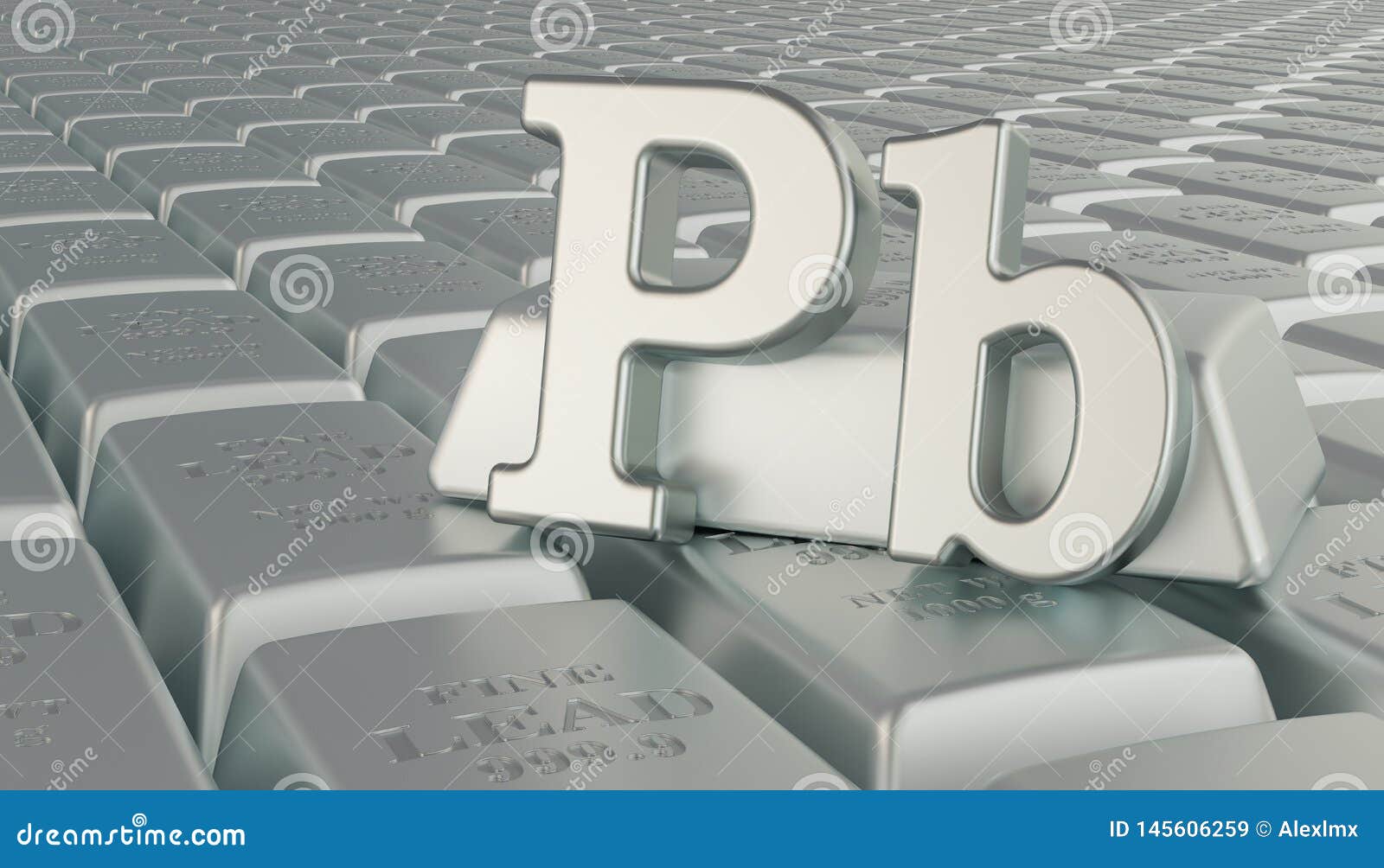 Plumbum Symbol In Shape Of Coin In Abstract Mountains Stock Photography ...