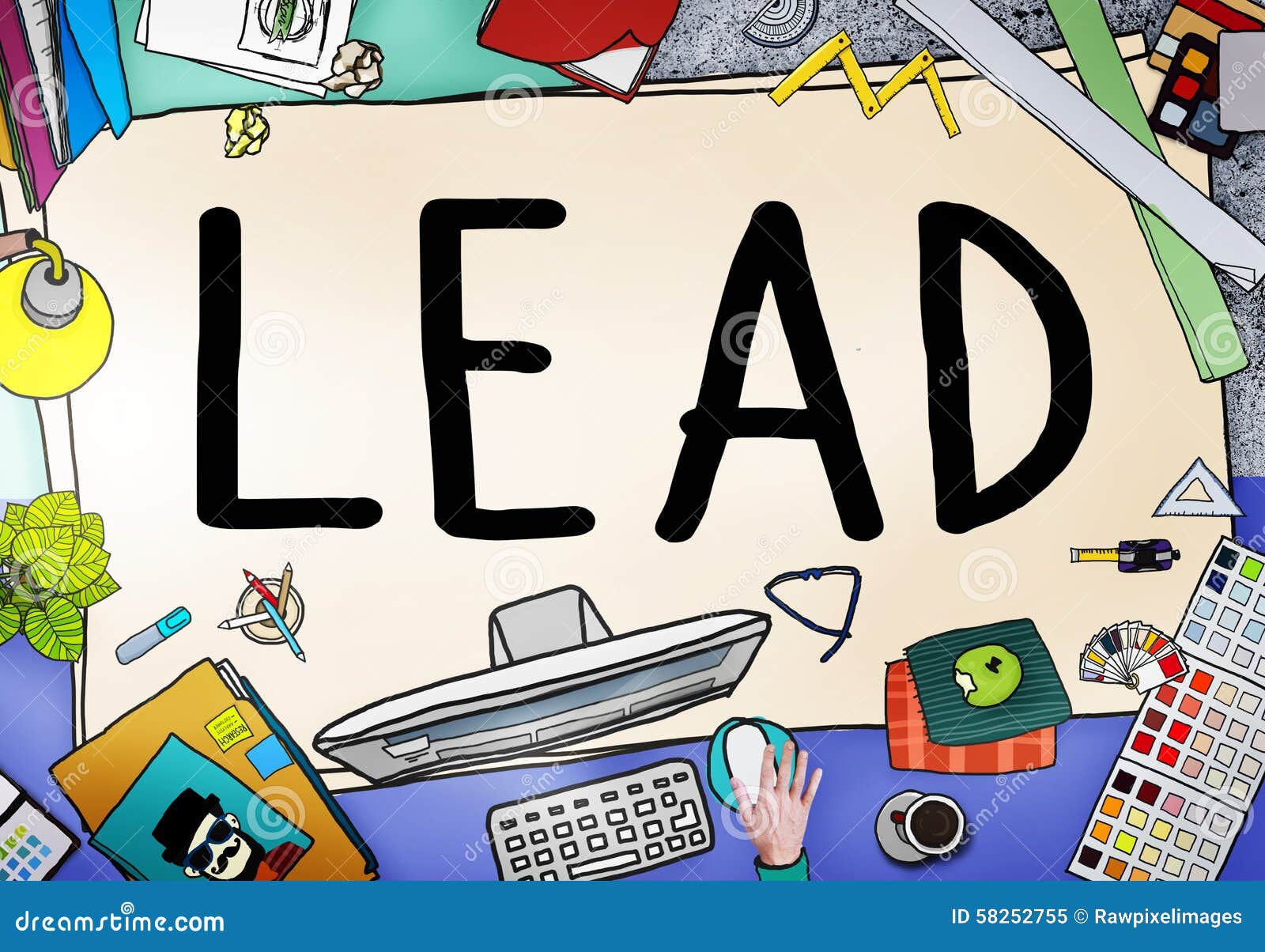 Lead Leadership Chief Team Partnership Concept Stock Illustration ...