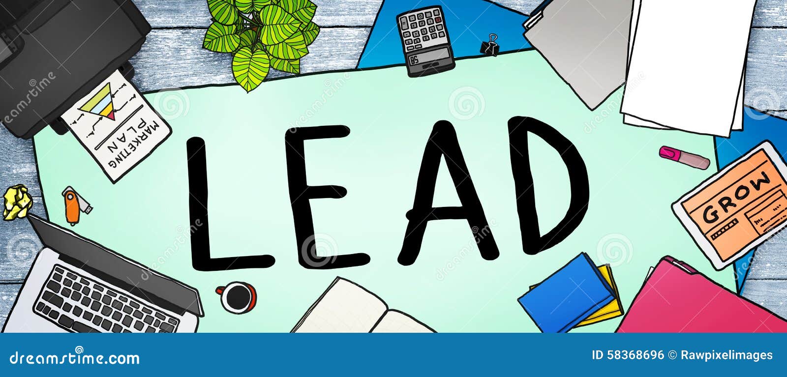 Lead Leadership Chief Team Partnership Concept Stock Illustration ...