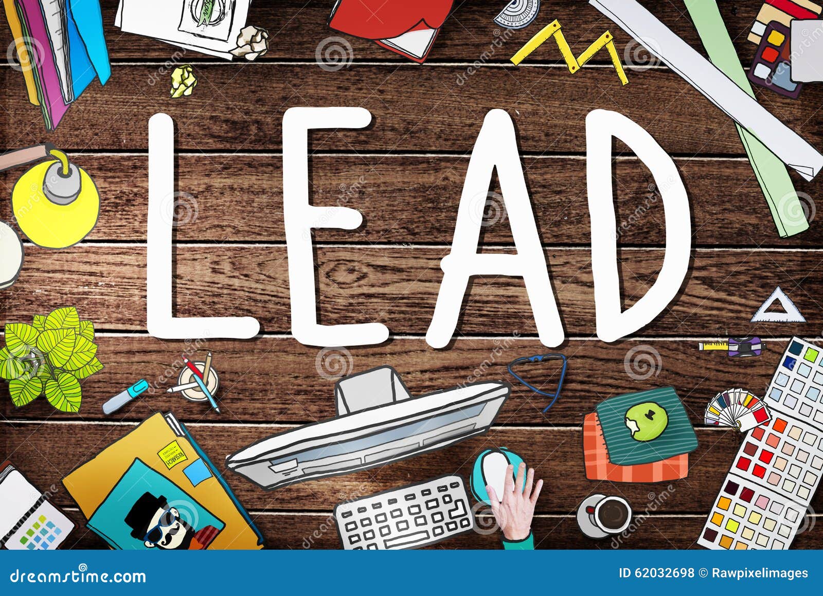 Lead Leadership Chief Team Partnership Concept Stock Illustration ...