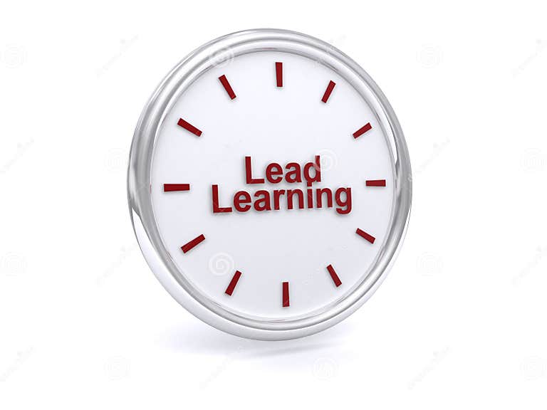 Lead learning button stock image. Image of lead, words - 24876311