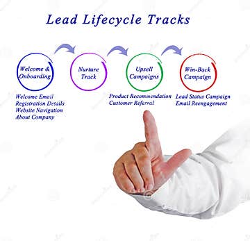 Lead Lifecycle Tracks stock photo. Image of product, customer - 84306738