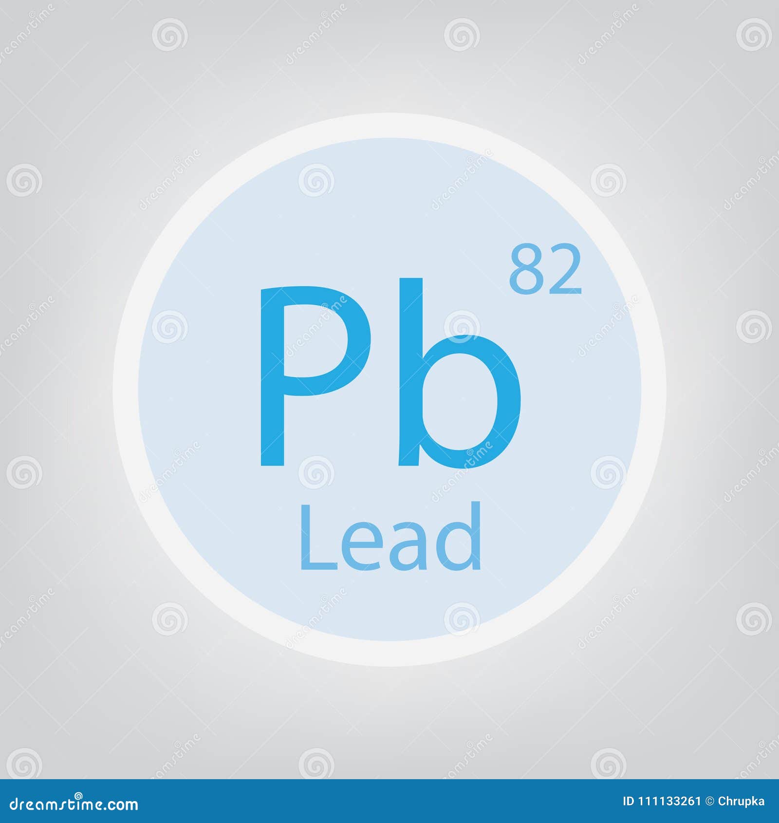 Lead Pb Chemical Element Icon Stock Vector - Illustration of atomic ...