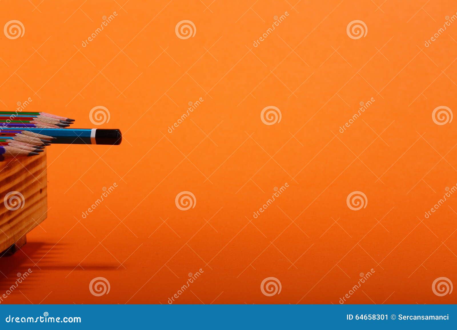 Lead pencil stock image. Image of leisure, colors, colored - 64658301