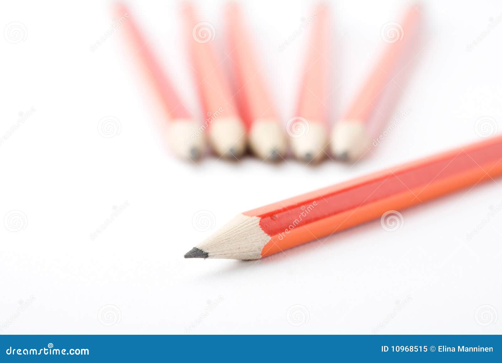 Lead pencils. stock image. Image of blank, white, office - 10968515