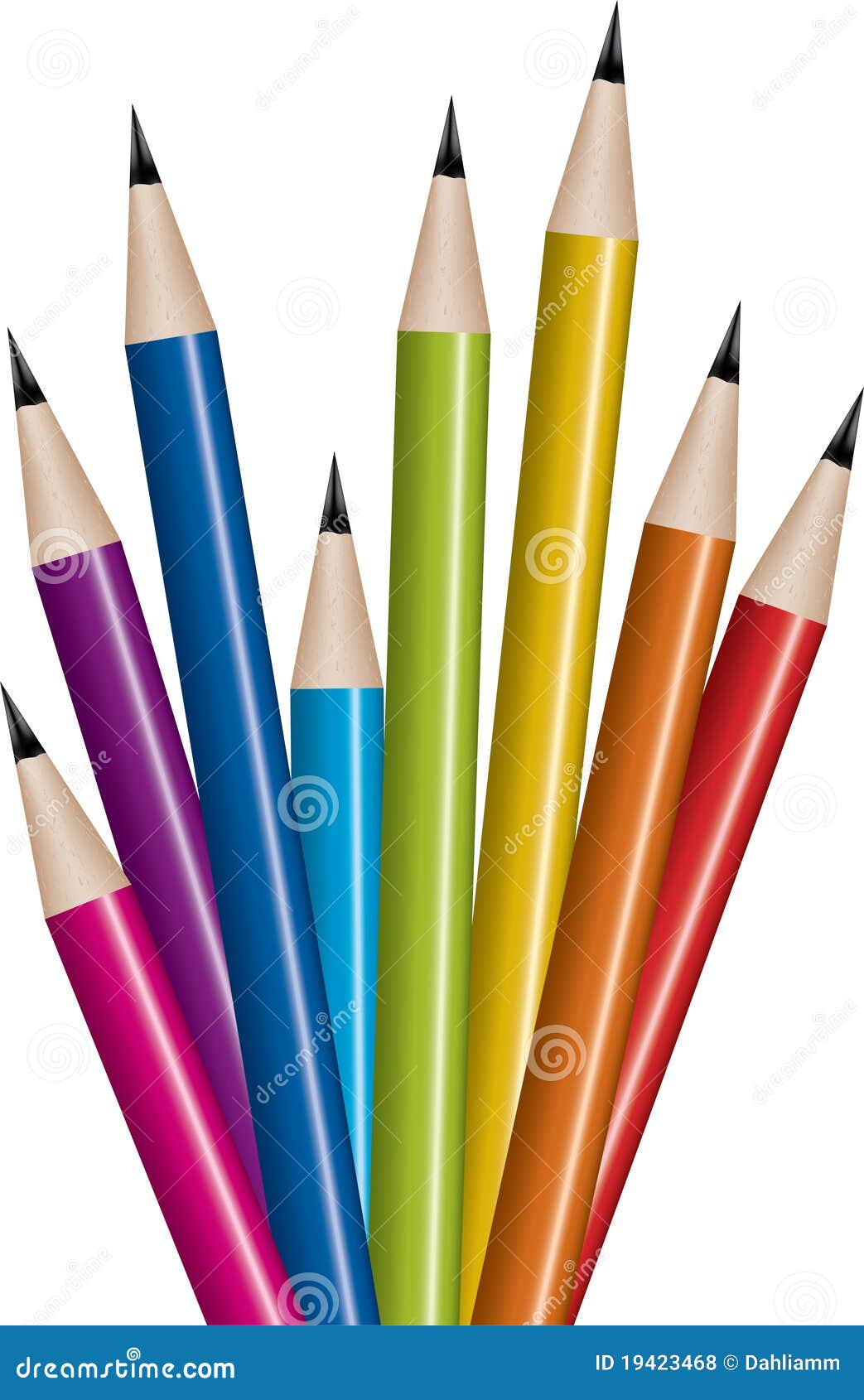 Lead pencils stock vector. Illustration of education - 19423468