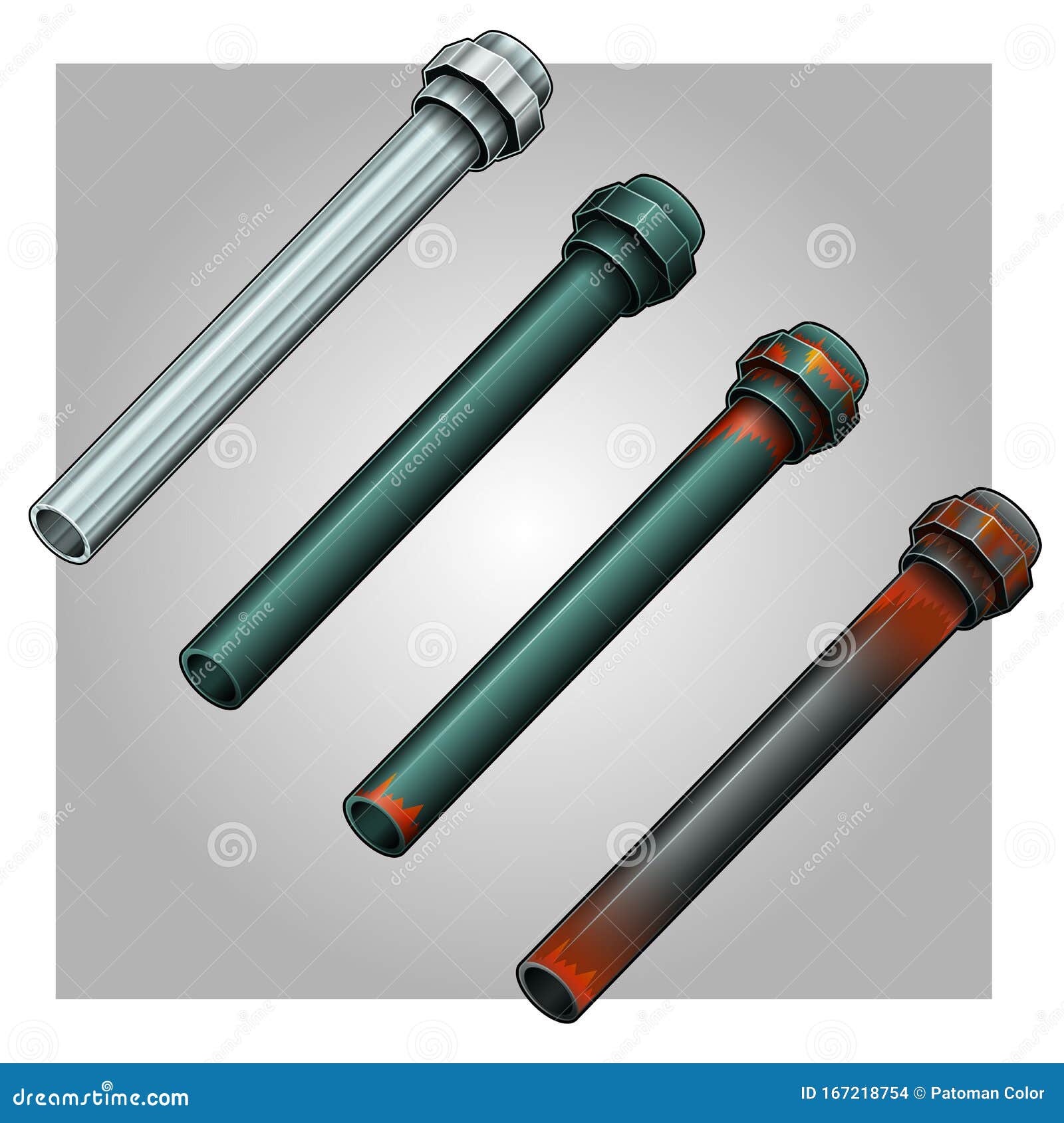 Lead Pipe Vector stock illustration. Illustration of abstract - 167218754