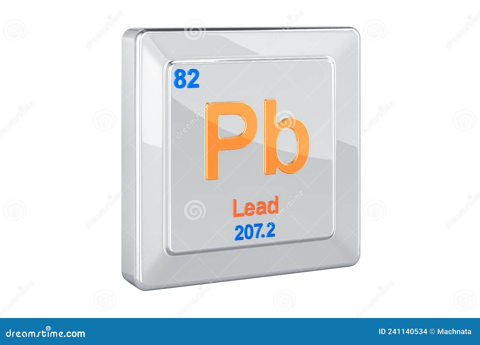 Plumbum Chemical Element. Concept Of Periodic Table. Royalty-Free Stock ...