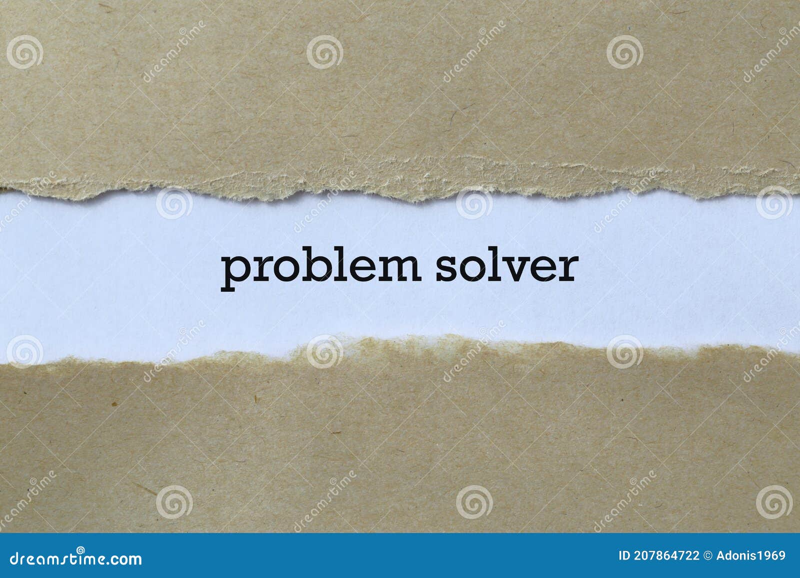Problem solver on paper stock photo. Image of buttons - 207864722