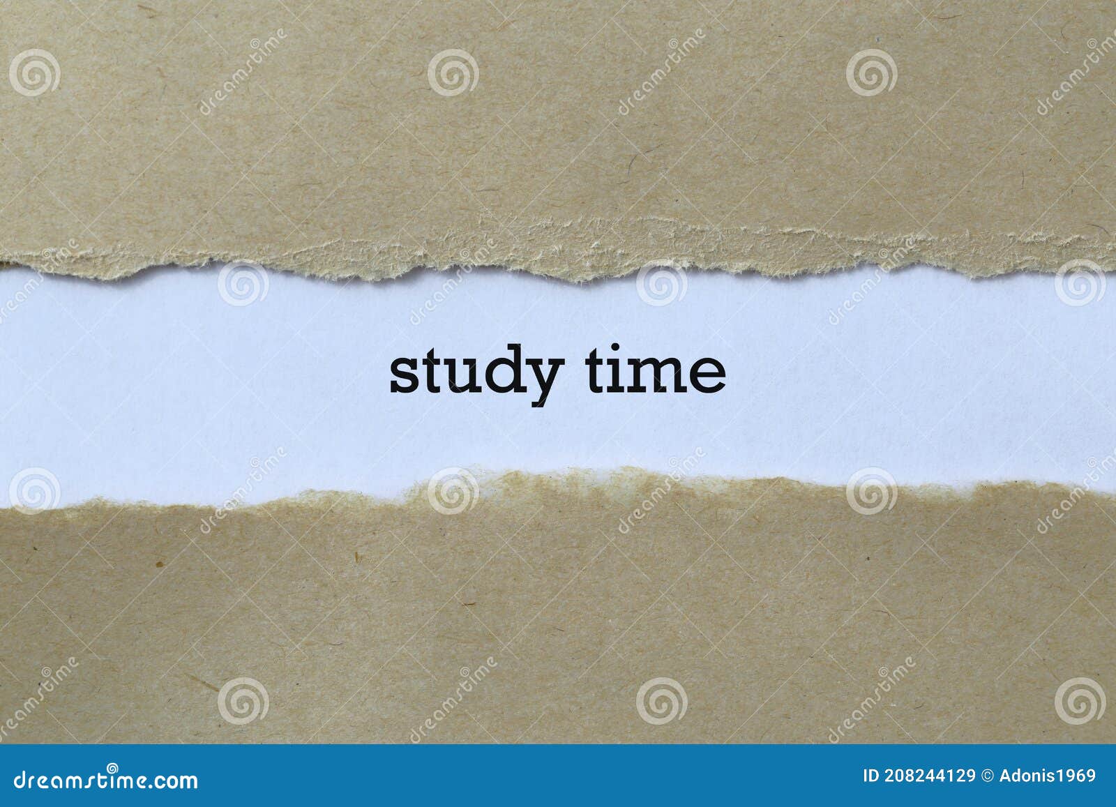 Study time on paper stock image. Image of conceptual - 208244129