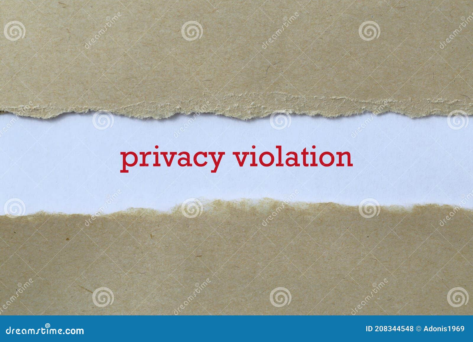 Privacy violation on paper stock photo. Image of access - 208344548
