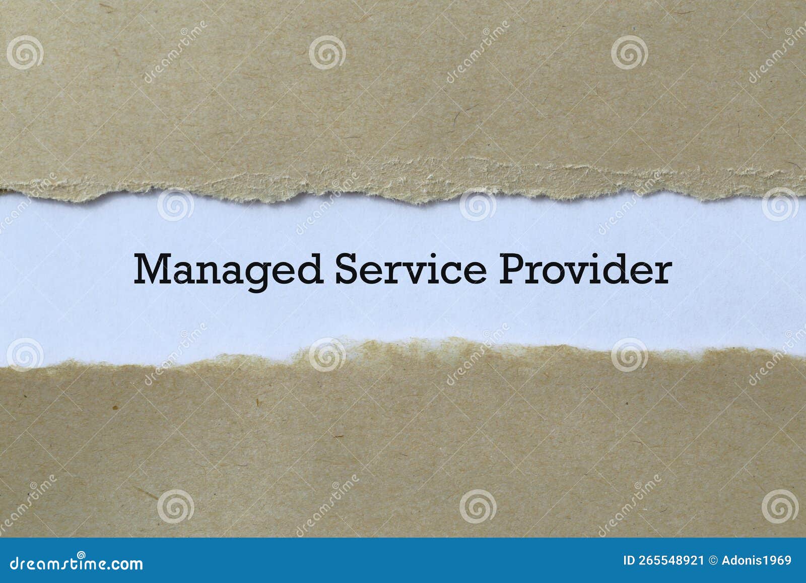 Managed Service Provider on White Paper Stock Image - Image of office ...