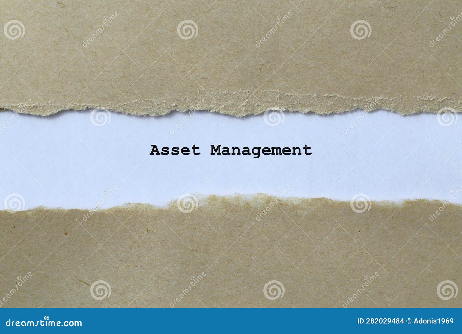 Asset Management on White Paper Stock Illustration - Illustration of ...