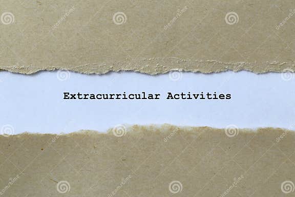 Extracurricular Activities on White Paper Stock Image - Image of sports ...