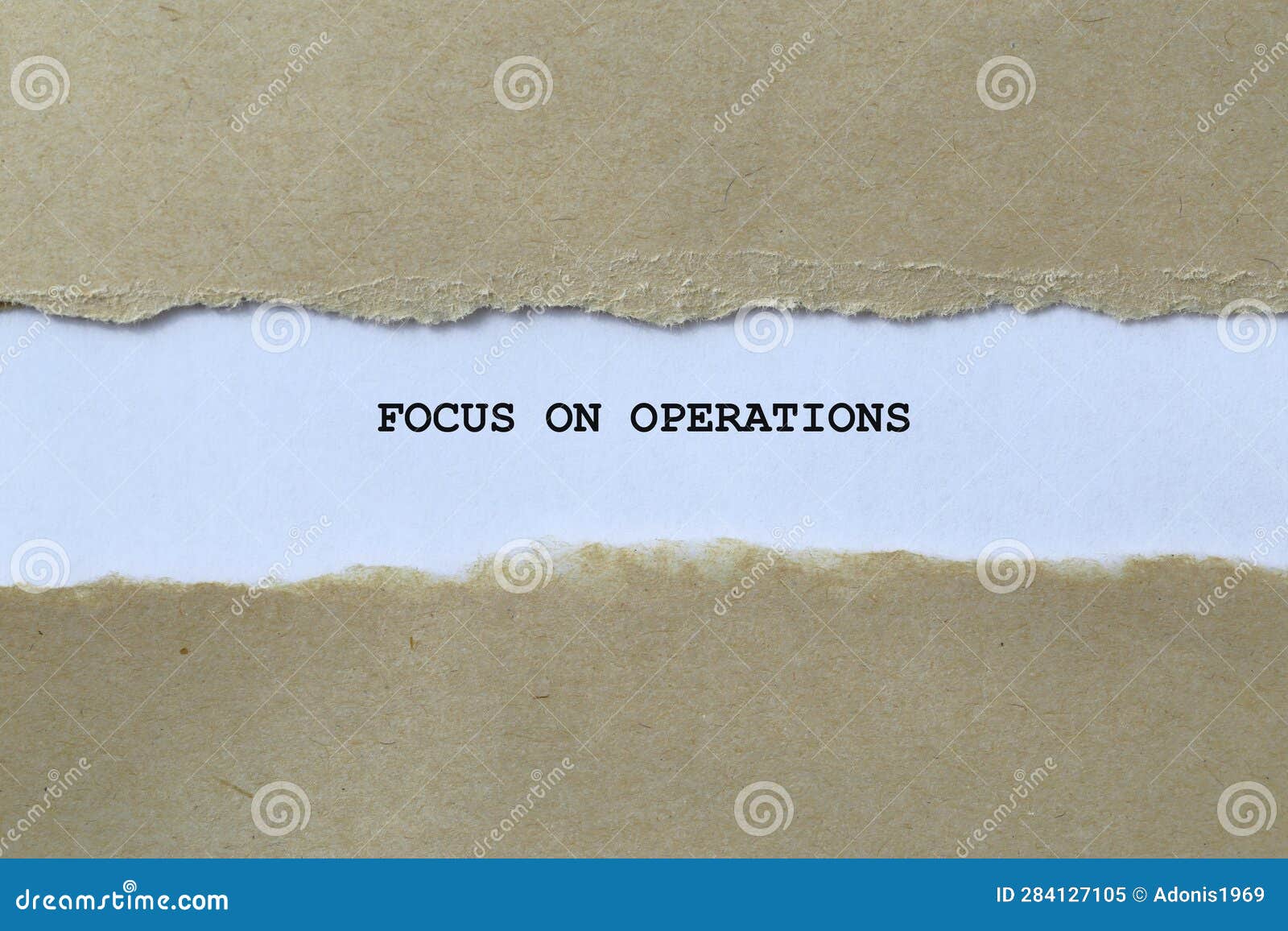 Focus on Operations on White Paper Stock Image - Image of production ...