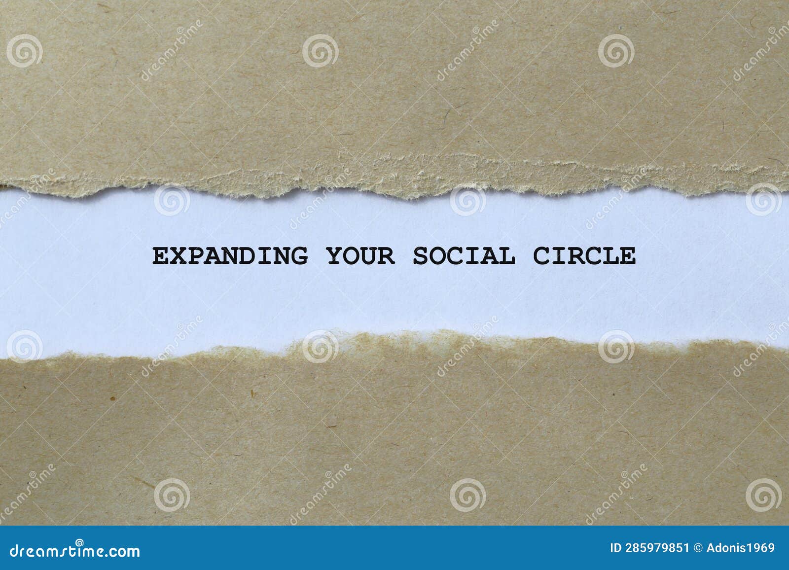 Expanding Your Social Circle on White Paper Stock Image - Image of ...