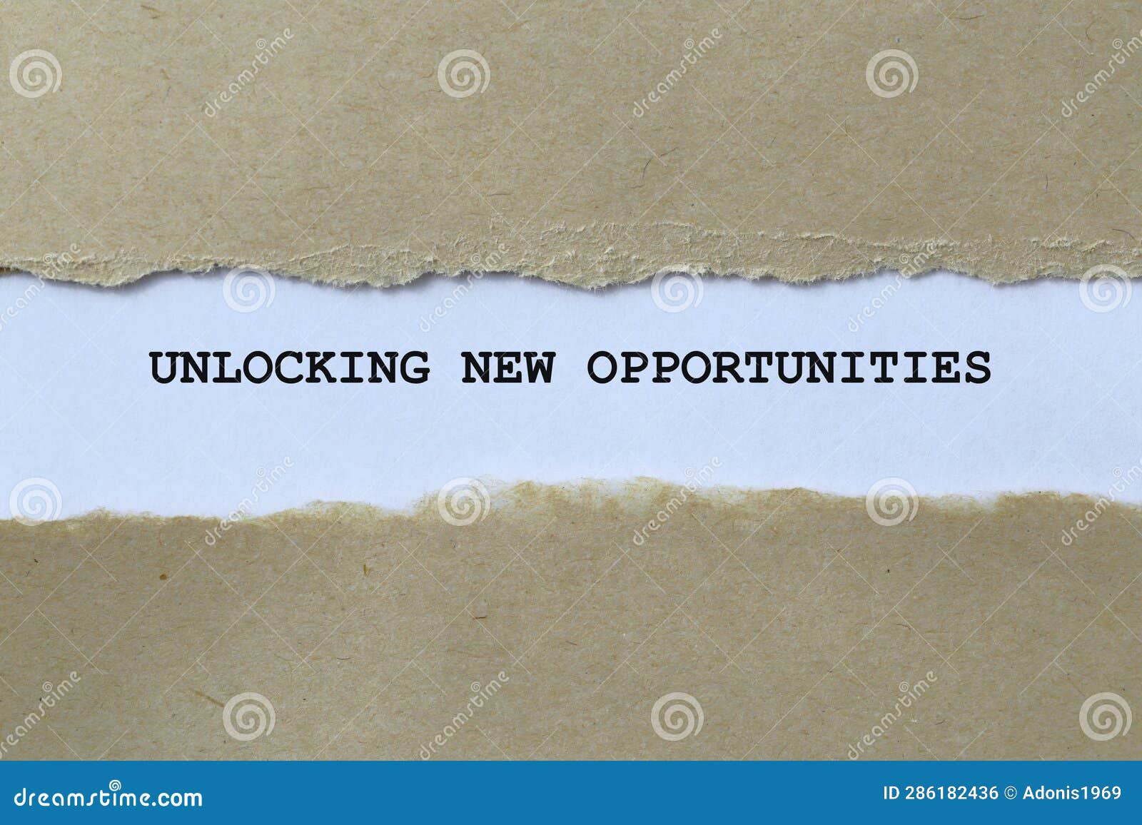 Unlocking New Opportunities on White Paper Stock Photo - Image of ...