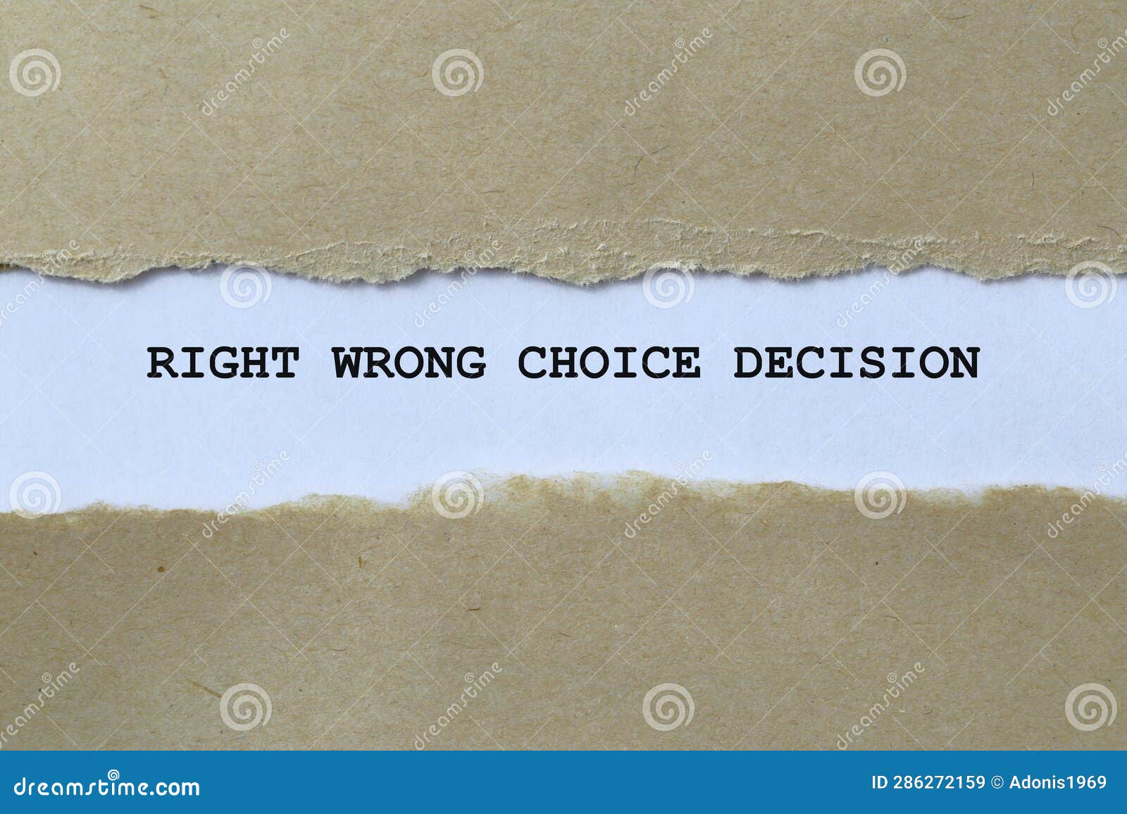 Right Wrong Choice Decision on White Paper Stock Image - Image of ...