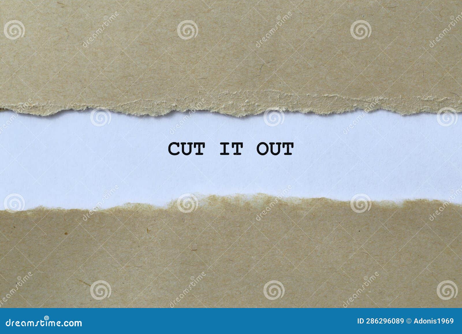 Cut it out on white paper stock image. Image of ditch - 286296089