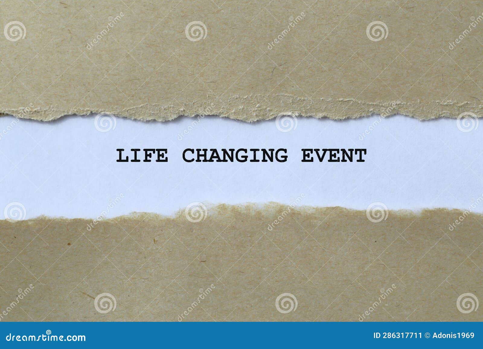 Life Changing Event on White Paper Stock Image - Image of shaping, game ...