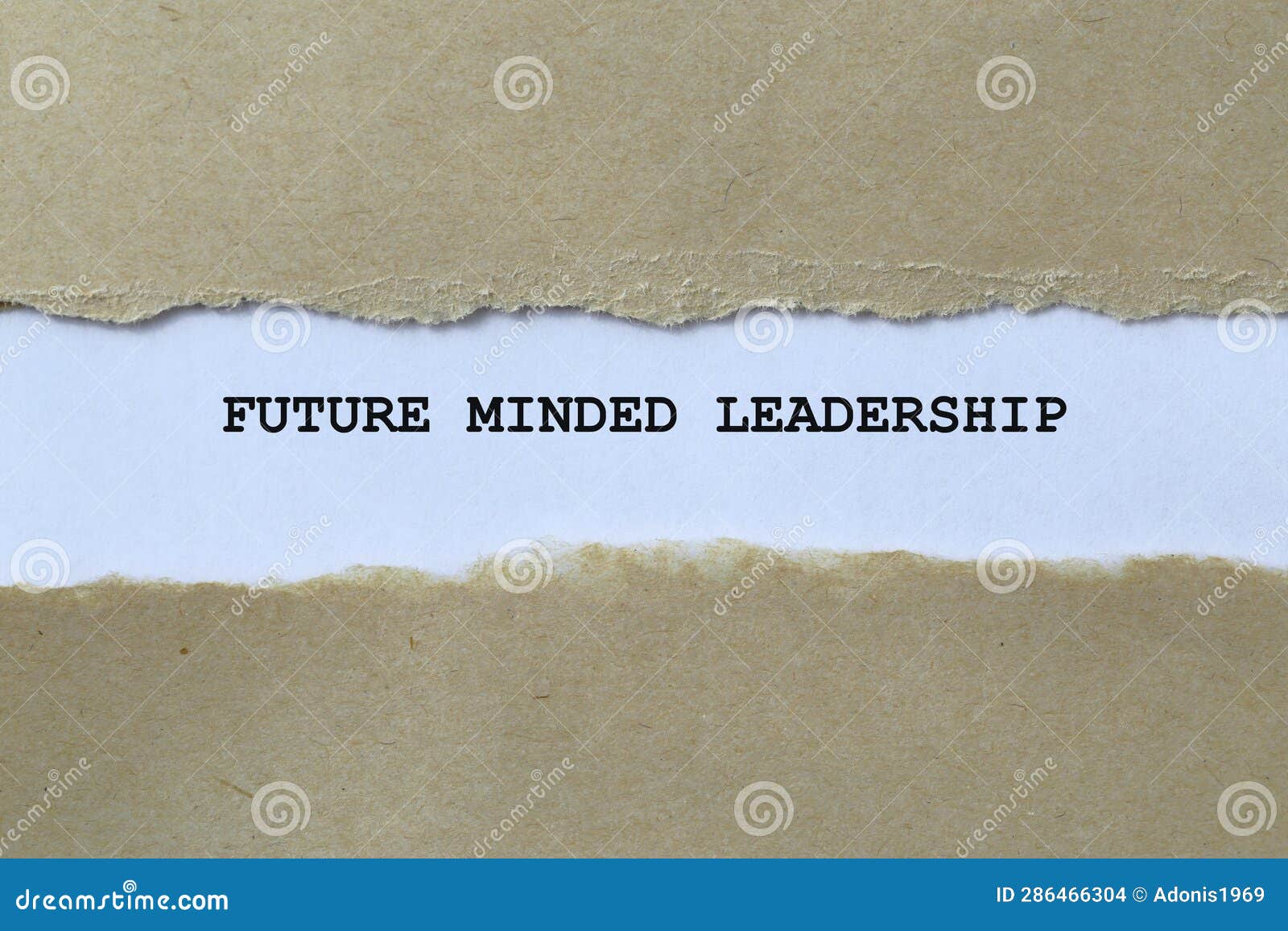 Future Minded Leadership on White Paper Stock Photo - Image of ...