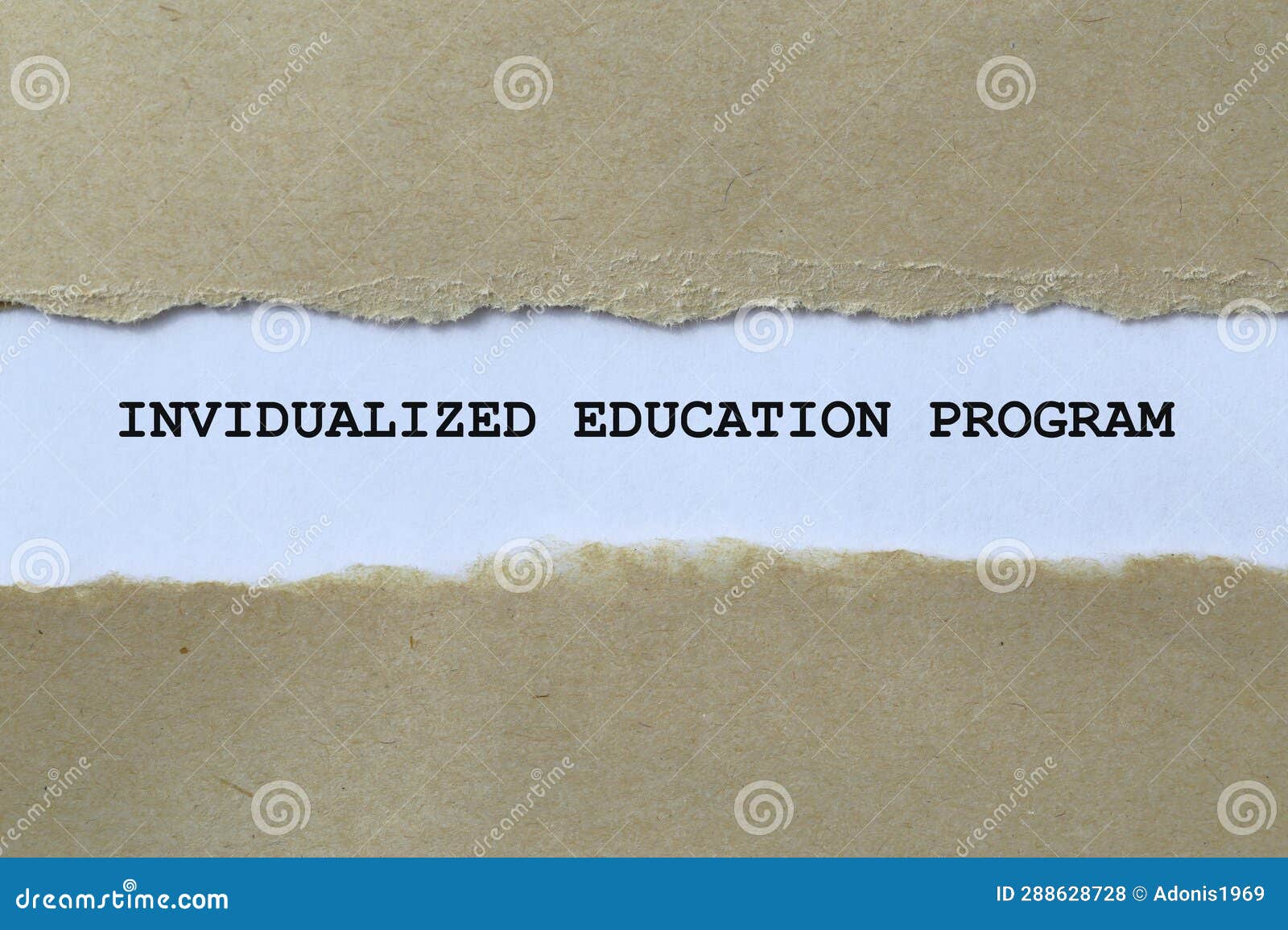 Individualized Education Program on White Paper Stock Photo - Image of ...