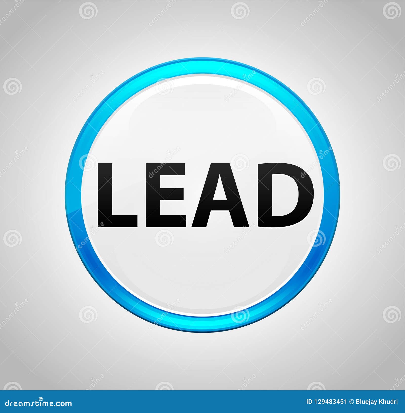 Lead Round Blue Push Button Stock Illustration - Illustration of symbol ...