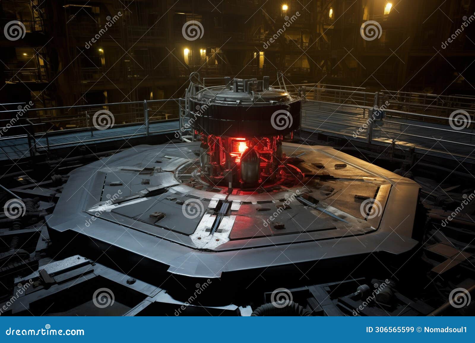 Lead Shielding Surrounding Reactor, Indicating Safety Measures ...
