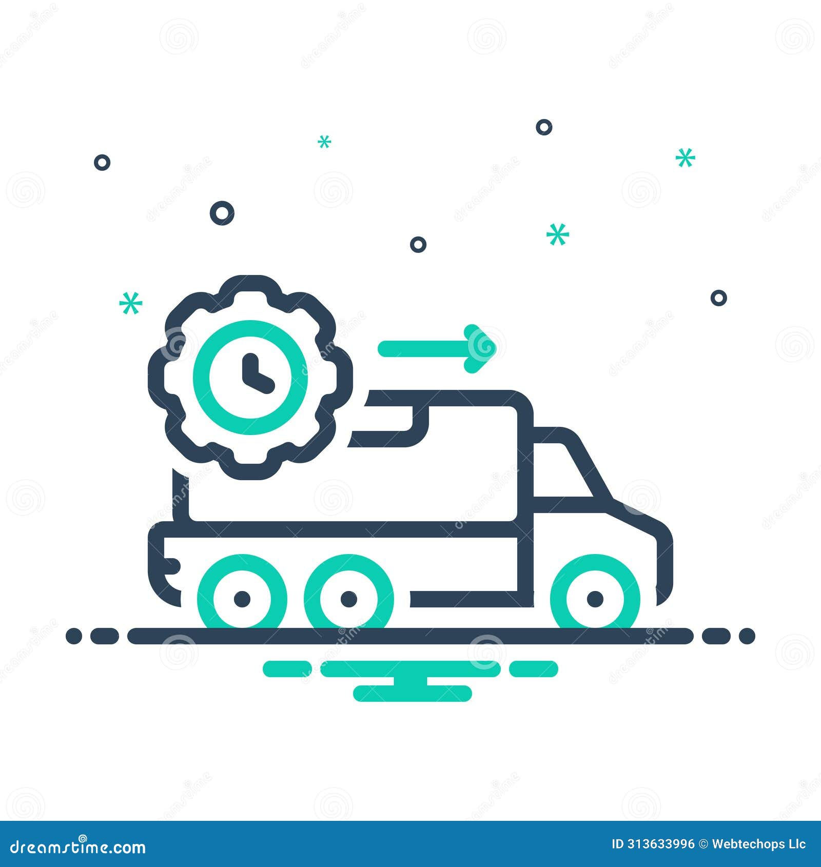 Mix Icon for Lead Time and Punctuality, Lead Time and Delivery Stock ...