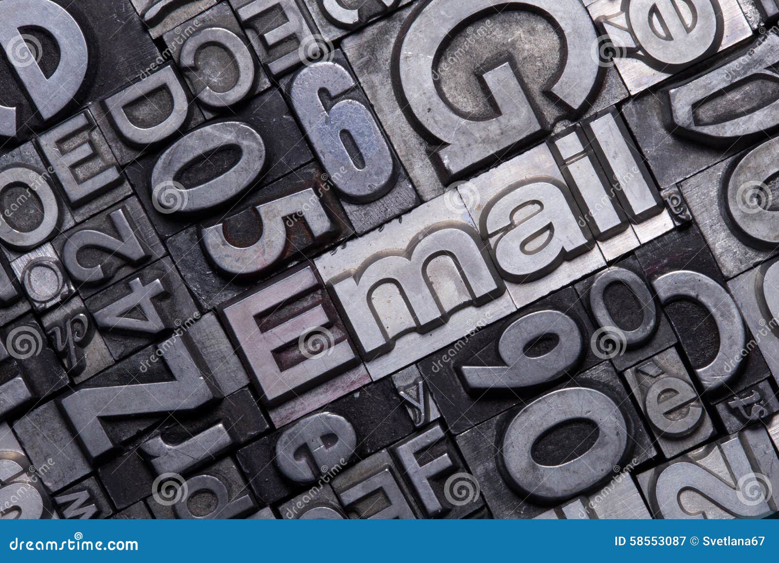 Lead type letters stock image. Image of retro, font, letterpress - 58553087