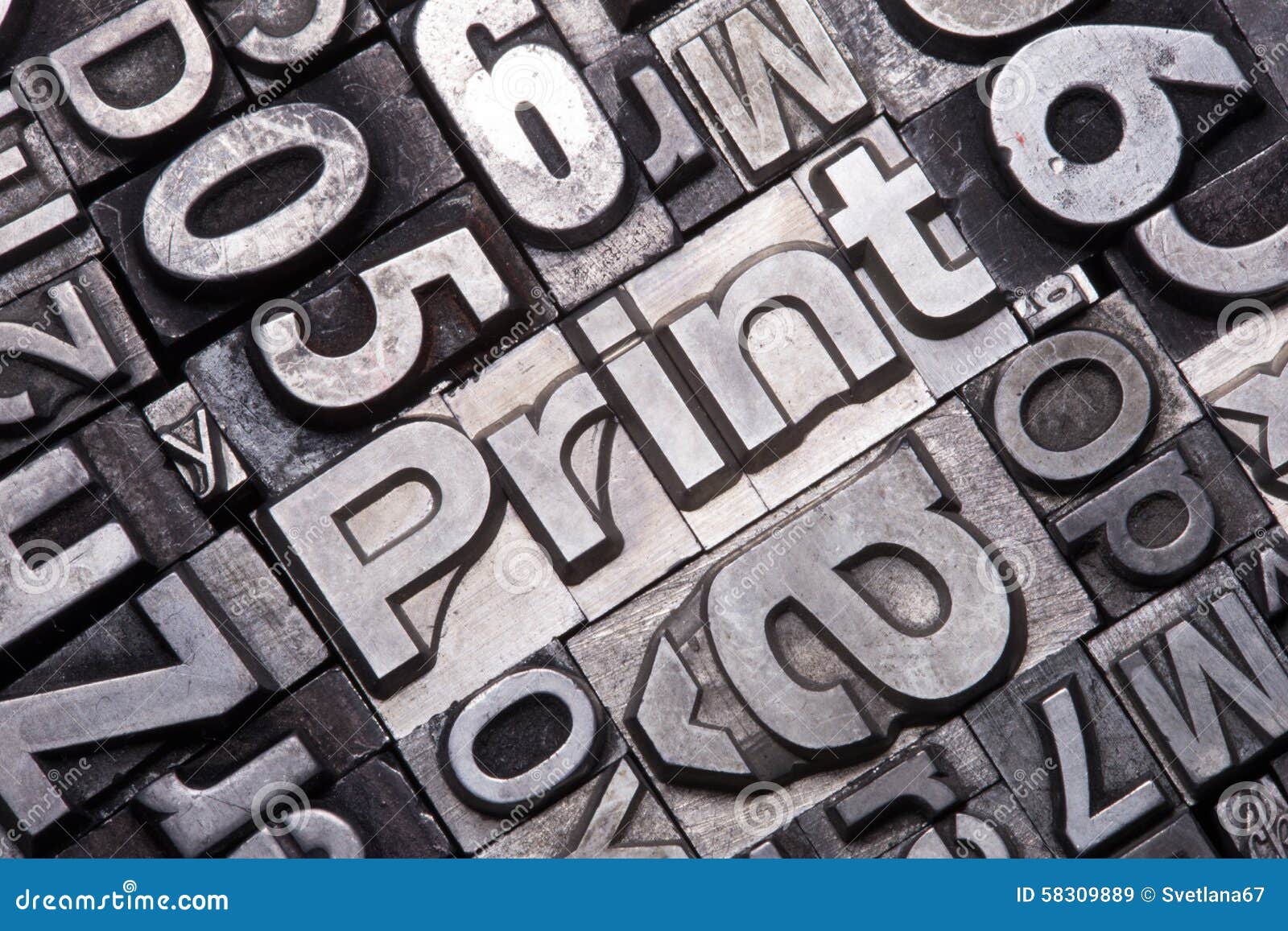 Lead type letters stock image. Image of advertisement - 58309889