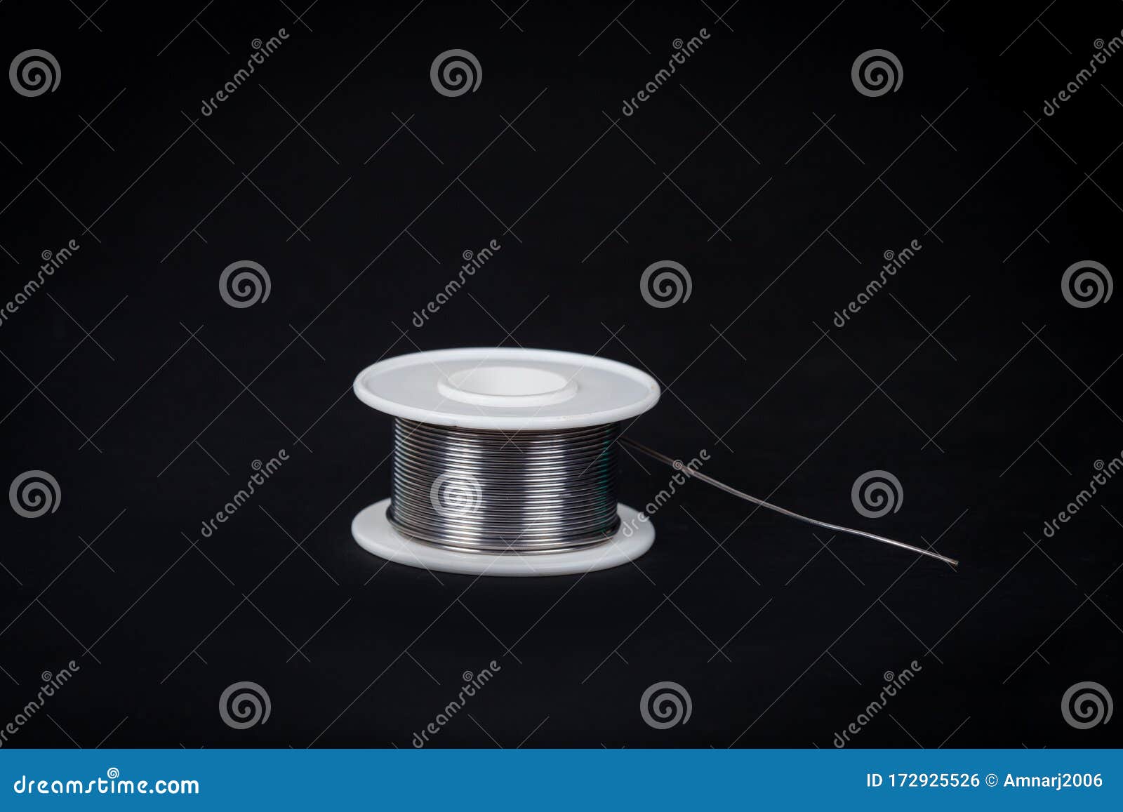 Lead Wire for Electronic Welding Stock Photo - Image of roll ...