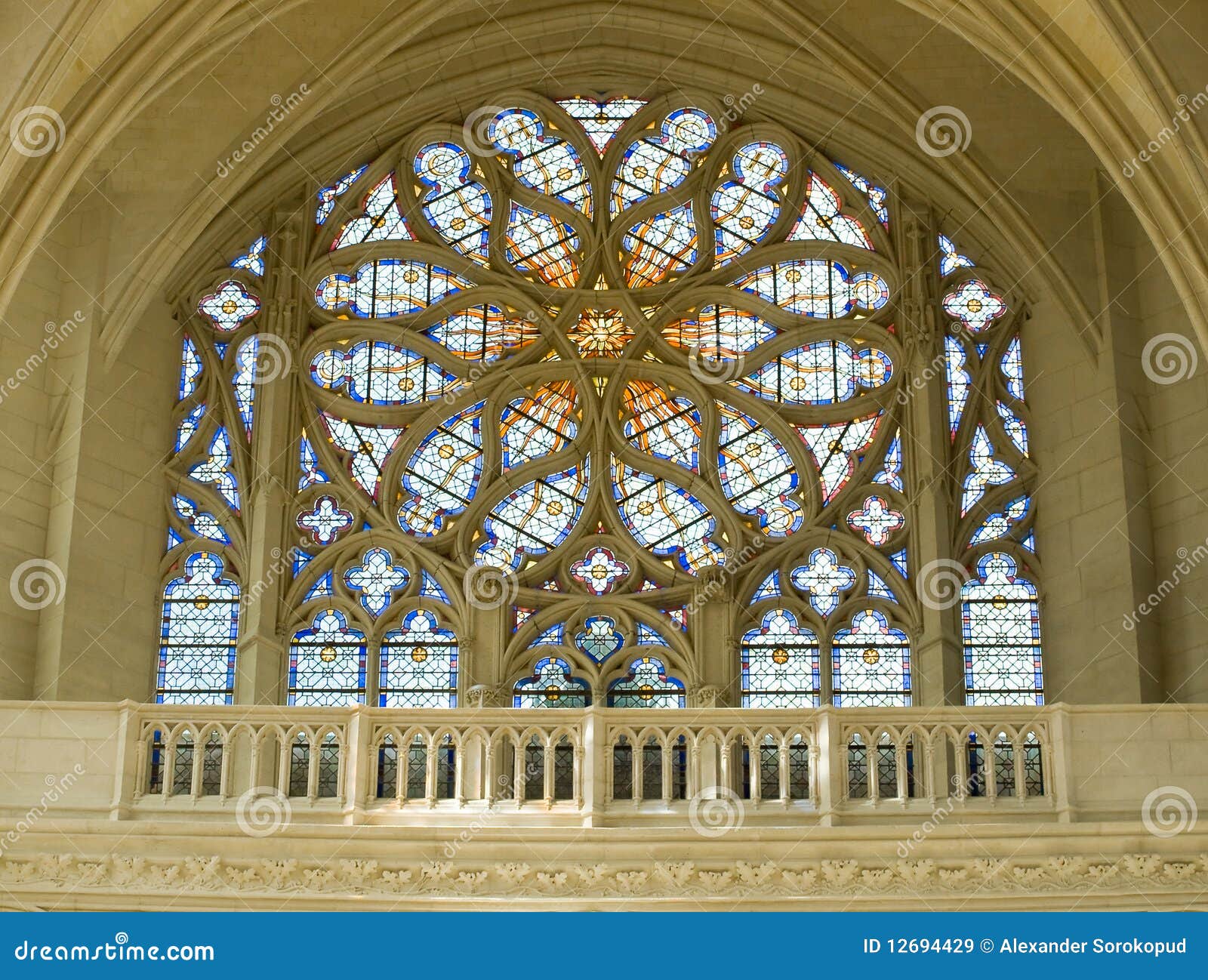 Leaded Panes in Catholic Cathedral Stock Image - Image of summer, house ...