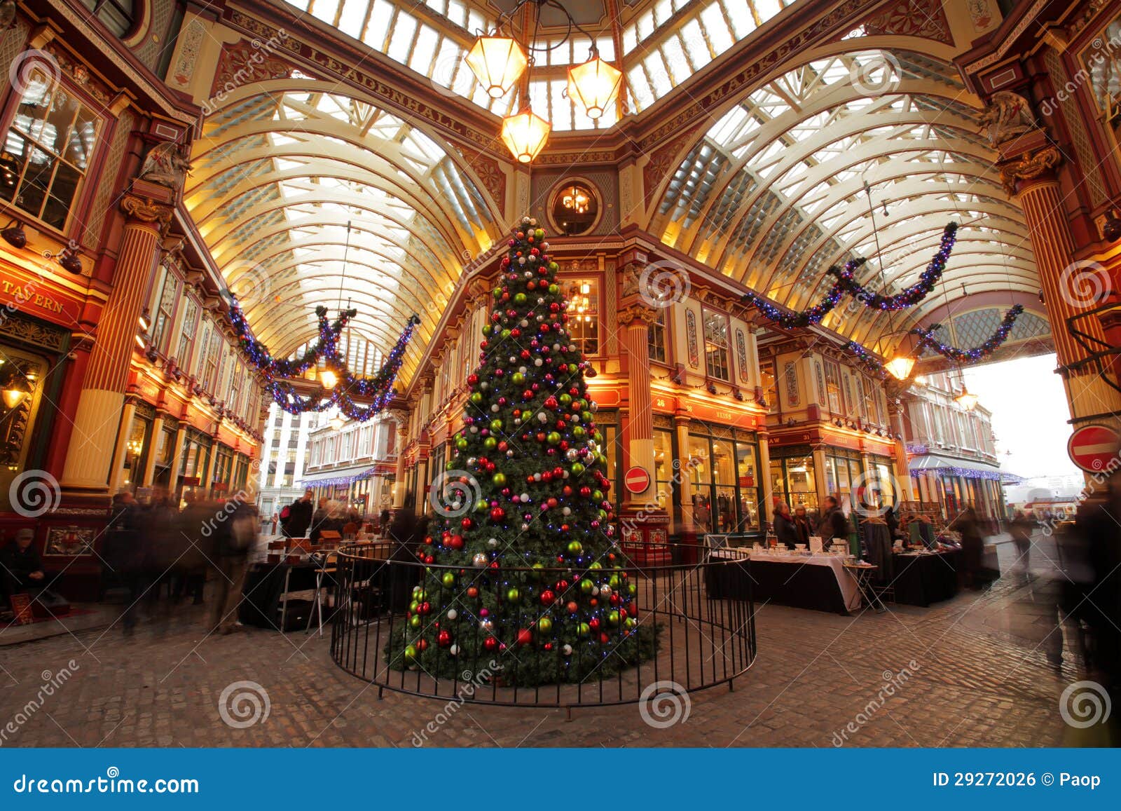 Leadenhall Market At Christmas Editorial Photo - Image: 29272026