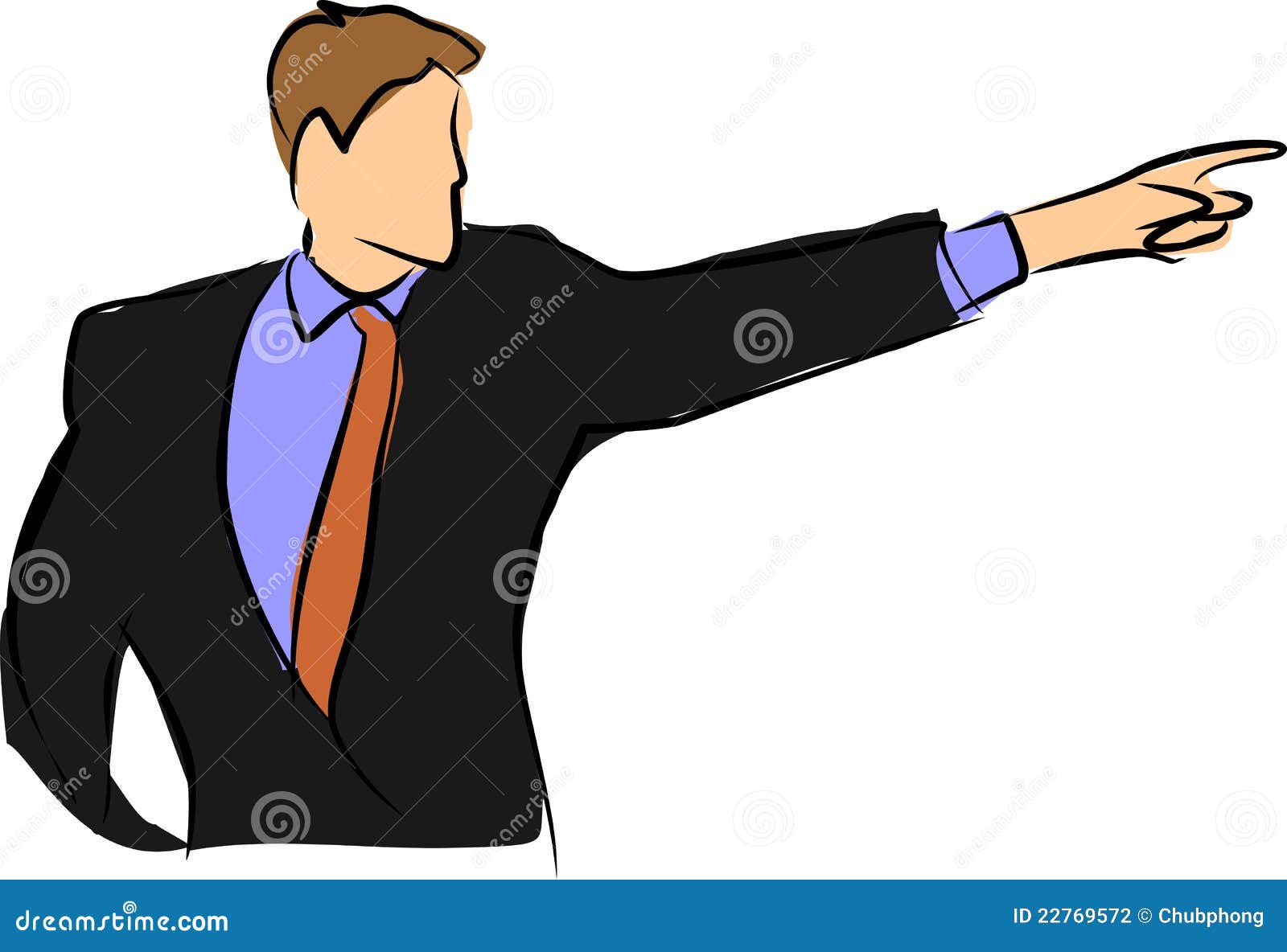 Leader stock illustration. Illustration of stop, competition - 22769572