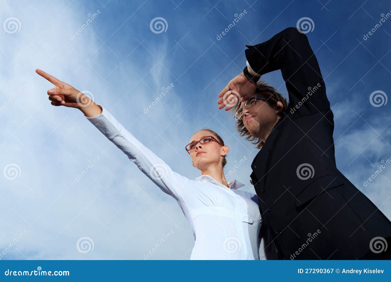 Leader stock image. Image of couple, finger, good, partners - 27290367
